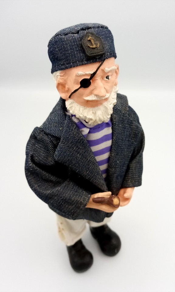 Vintage Lot of 4 Sea Captain Dolls Sailor Figures Pirates Nautical ...