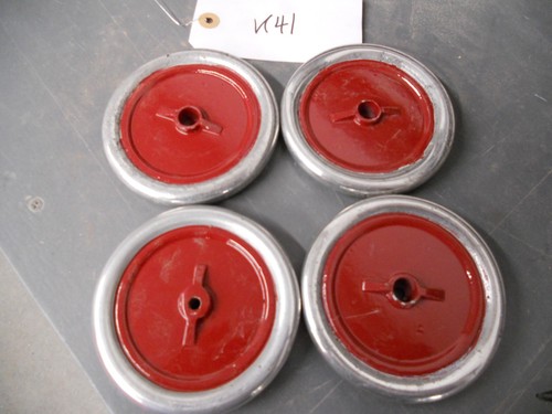 Buddy L large aluminum wheels. Set of four maroon. k41 | eBay