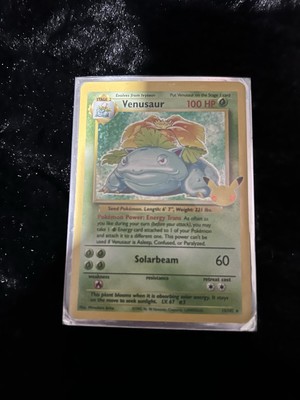 Venusaur 15/102 Celebrations Classic Collection 25th Holo Pokemon TCG ...