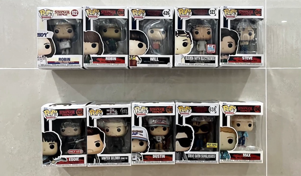 10 PCS Acrylic Floating Funko pop display Case in-The-Box Wall Mounted ...