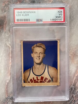1948 Bowman #24 Leo Crystal Klier PSA 3 (MC) VG Basketball Card ...