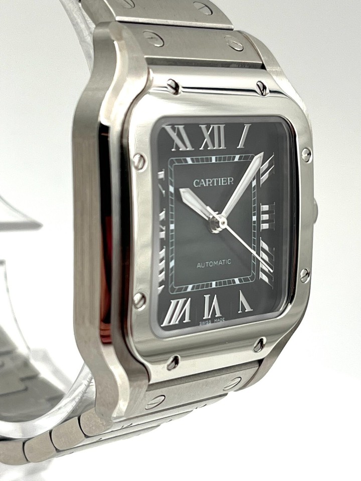 Cartier Santos Green Dial Medium Size WSSA0061 Unworn 2025 | eBay