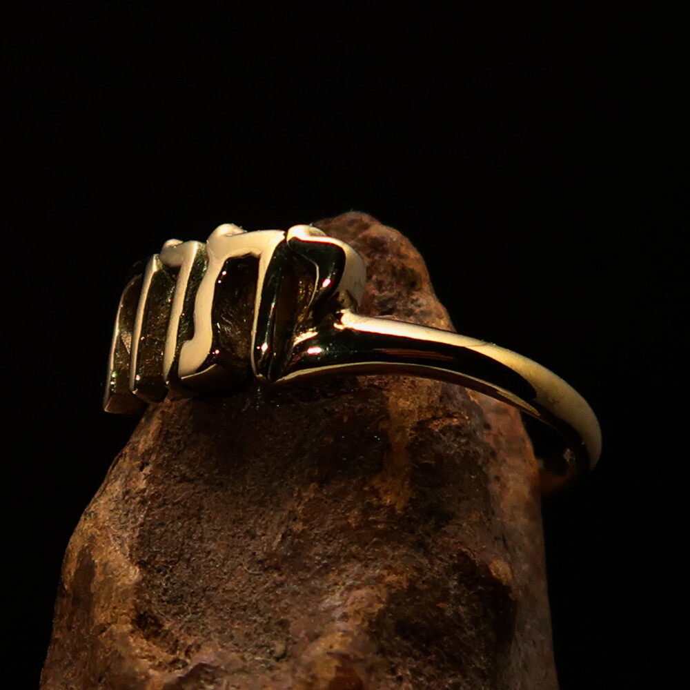 SMALL LADIES BRASS COSTUME RING YHWH YAHWEH IN HEBREW GOD OF ISRAEL ...