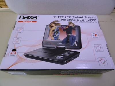Naxa 7" TFT LCD Swivel Screen Portable DVD Player w/ USB/SD/MMC Inputs ...