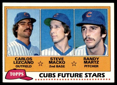 1981 Topps #381 Cubs Future Stars Carlos Lezcano / Steve Macko / Randy ...