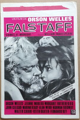 FALSTAFF orson welles affiche cinema belge originale '65 | eBay