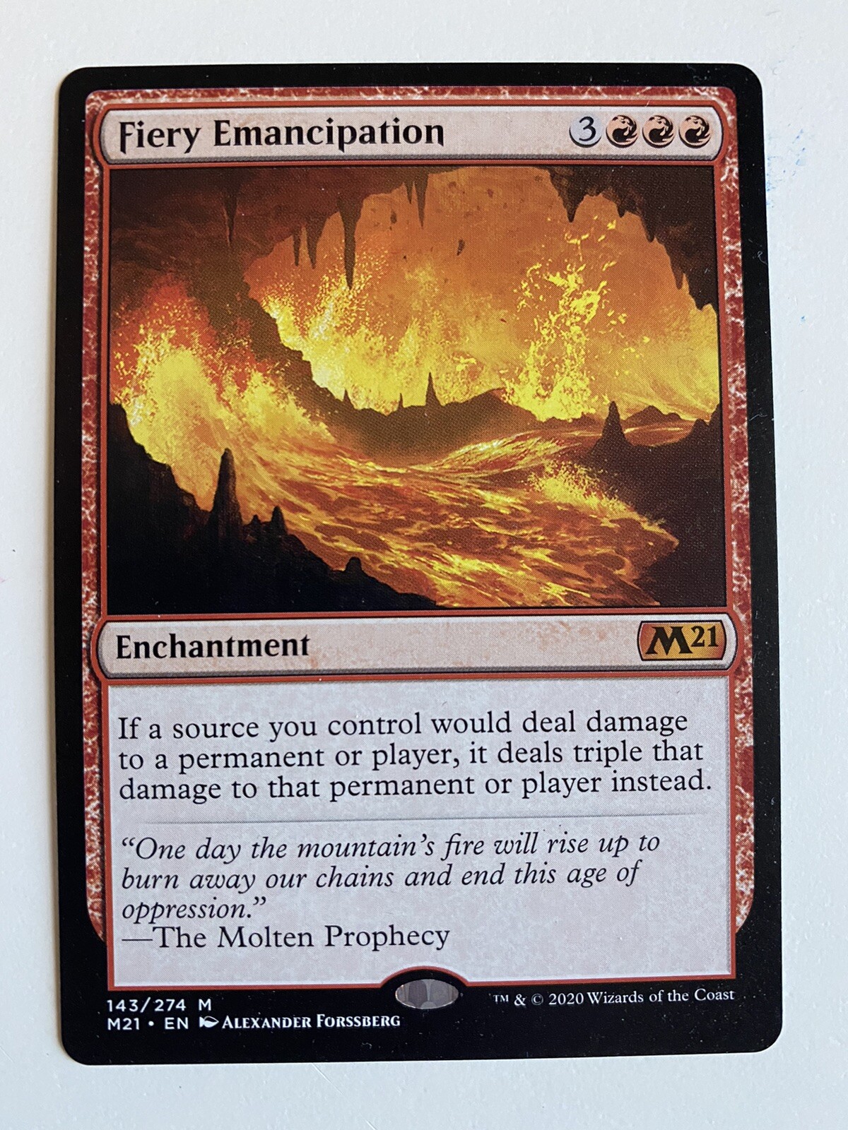 Fiery Emancipation Non-Foil Core Set 2021 MTG M21 MT/NM Comb Ship ...