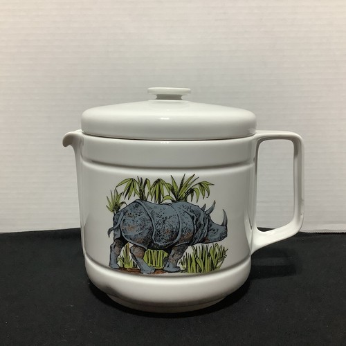 Vtg Seltmann Weiden Bavaria W. Germany Porcelain Tea Coffee Pot Rhino ...