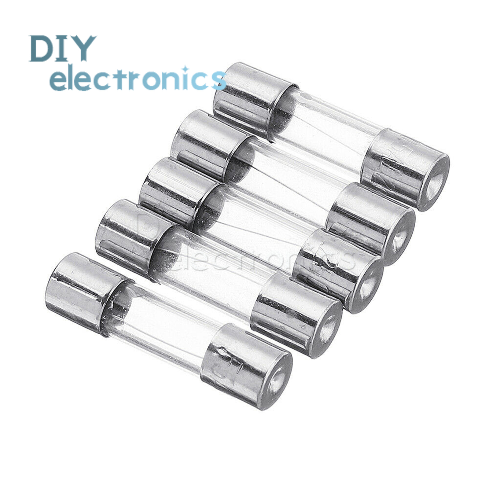 50pcs 100pcs Quick Blow Glass Fuse 0.5A 5*20mm Glass Tube Fuses ...