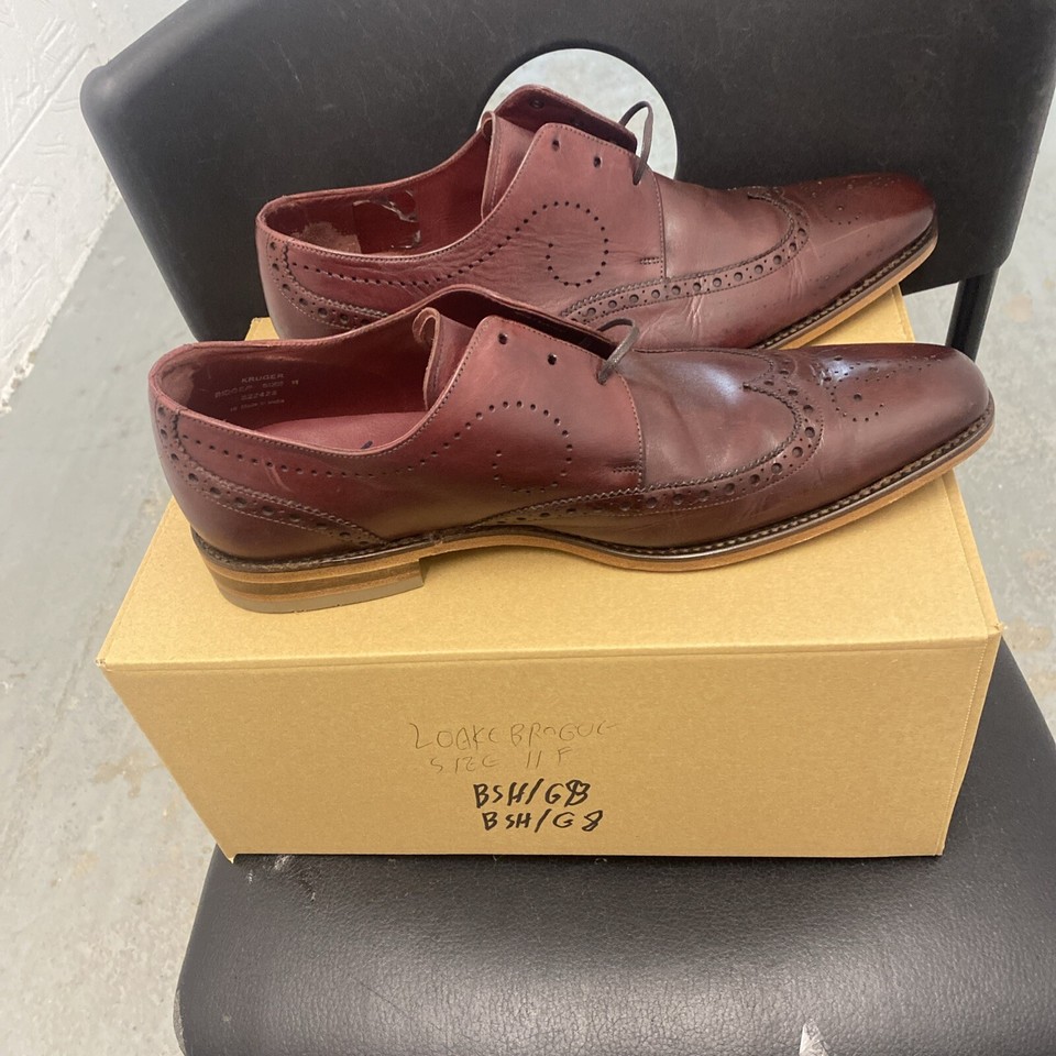 Loake Design Kruger Mens Formal Brogue Shoes Size 11 F | eBay UK