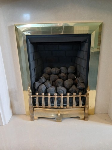 Open flame inset gas fire - 6.3KW | eBay UK