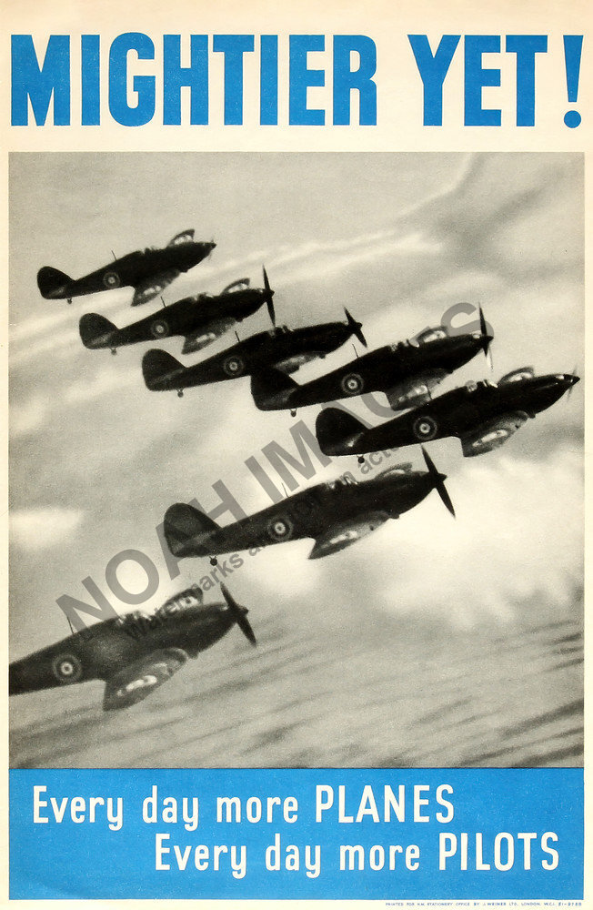 Mightier Yet vintage WWII poster 16x24 | eBay