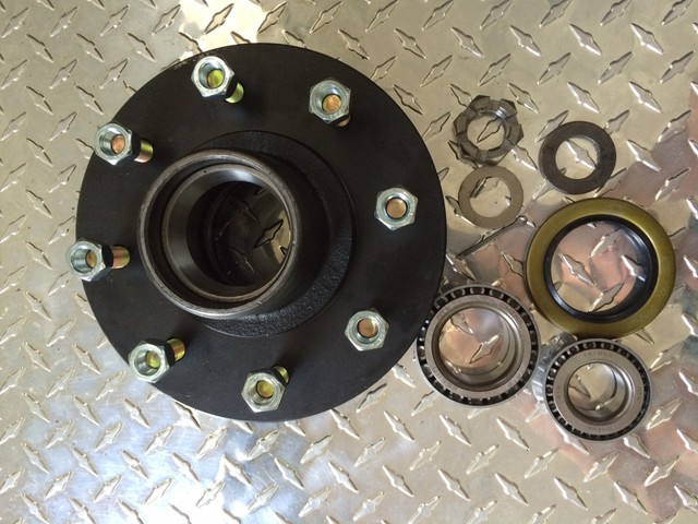 Idler Hub 6000 7k # Trailer Axle 82865 Complete Hub Assembly Rockwell ...