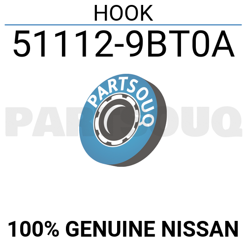 511129BT0A Genuine Nissan HOOK 51112-9BT0A | eBay