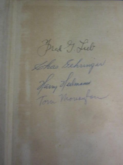 Harry Heilmann Detroit Tigers Baseball HOFer Autographed Book JSA ...