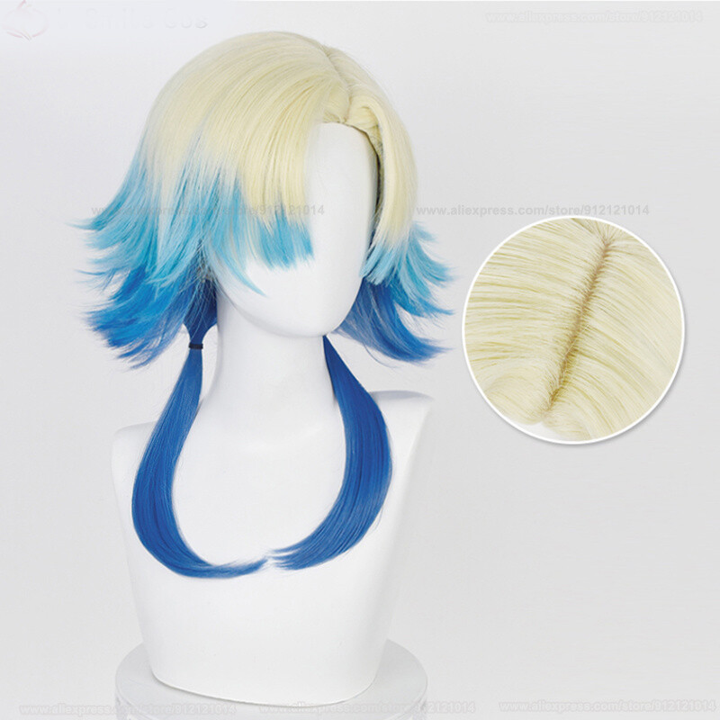 Michael Kaiser Cosplay Wig Anime BLUE LOCK Kaiser Yellow Blue Gradient ...