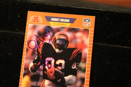 Rodney Holman Cincinnati Bengals Signed Card Autographed Auto | eBay