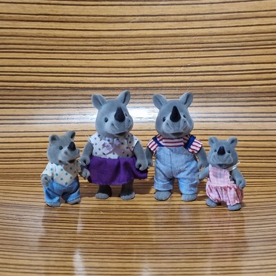 SYLVANIAN FOREST FAMILIES BÄRENWALD BARENWALD RHINO FAMILY VINTAGE | eBay