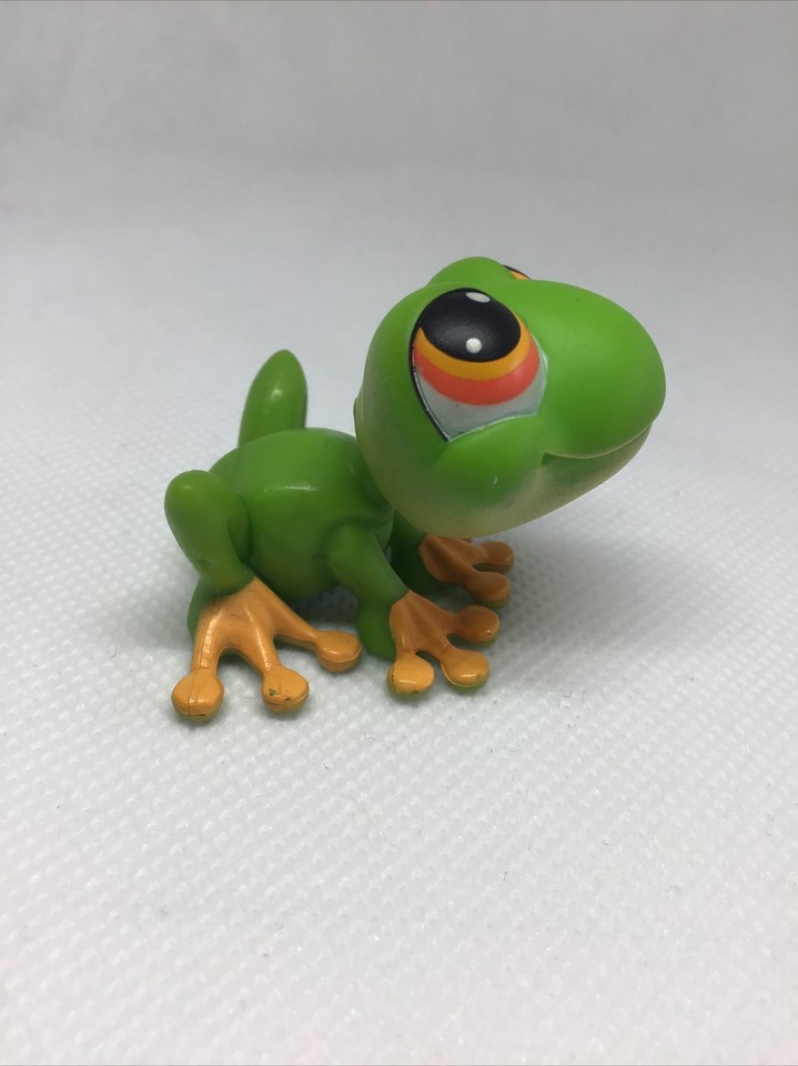 Littlest Pet Shop LPS #264 Green Tree Frog With Yellow Fingers Red ...