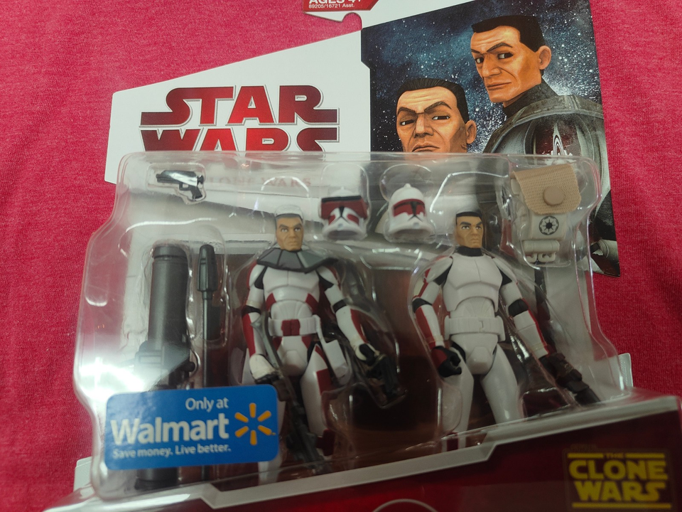 Star Wars Clone Wars 2009 Lieutenant Thire & Clone Trooper Rys Walmart ...