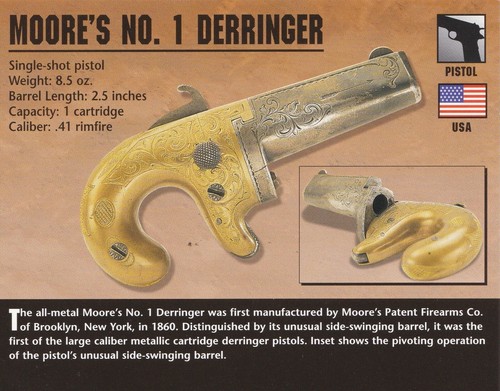 Moore's No. 1 Derringer Pistol Classic Firearms Photo Card u | eBay