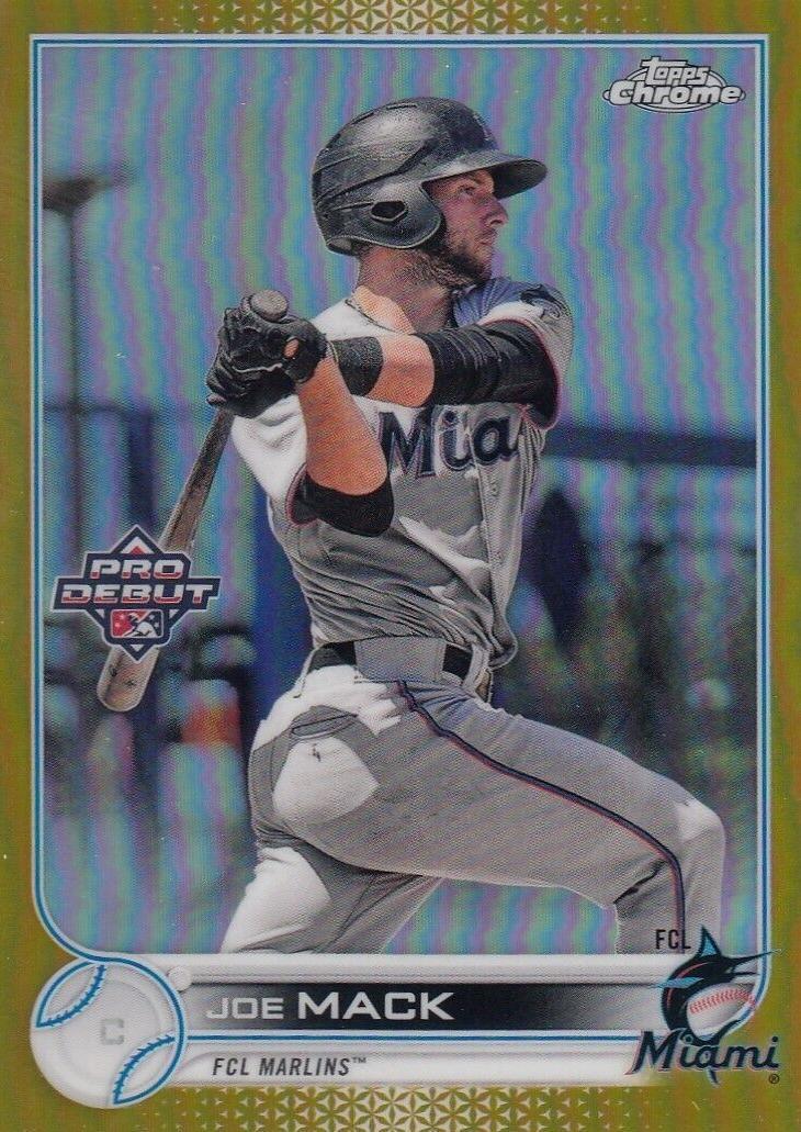 2022 Topps Pro Debut - Chrome Joe Mack #PDC-159 Gold Refractor /50 (RC ...