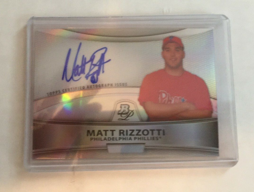 2010 Topps Bowman Platinum Matt Rizzotti BPA-MR Refractor Auto Card ...