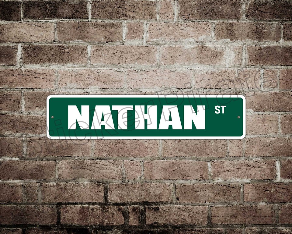 *Aluminum* Nathan St 4" x 18" Metal Novelty Street Sign SS 2710 | eBay