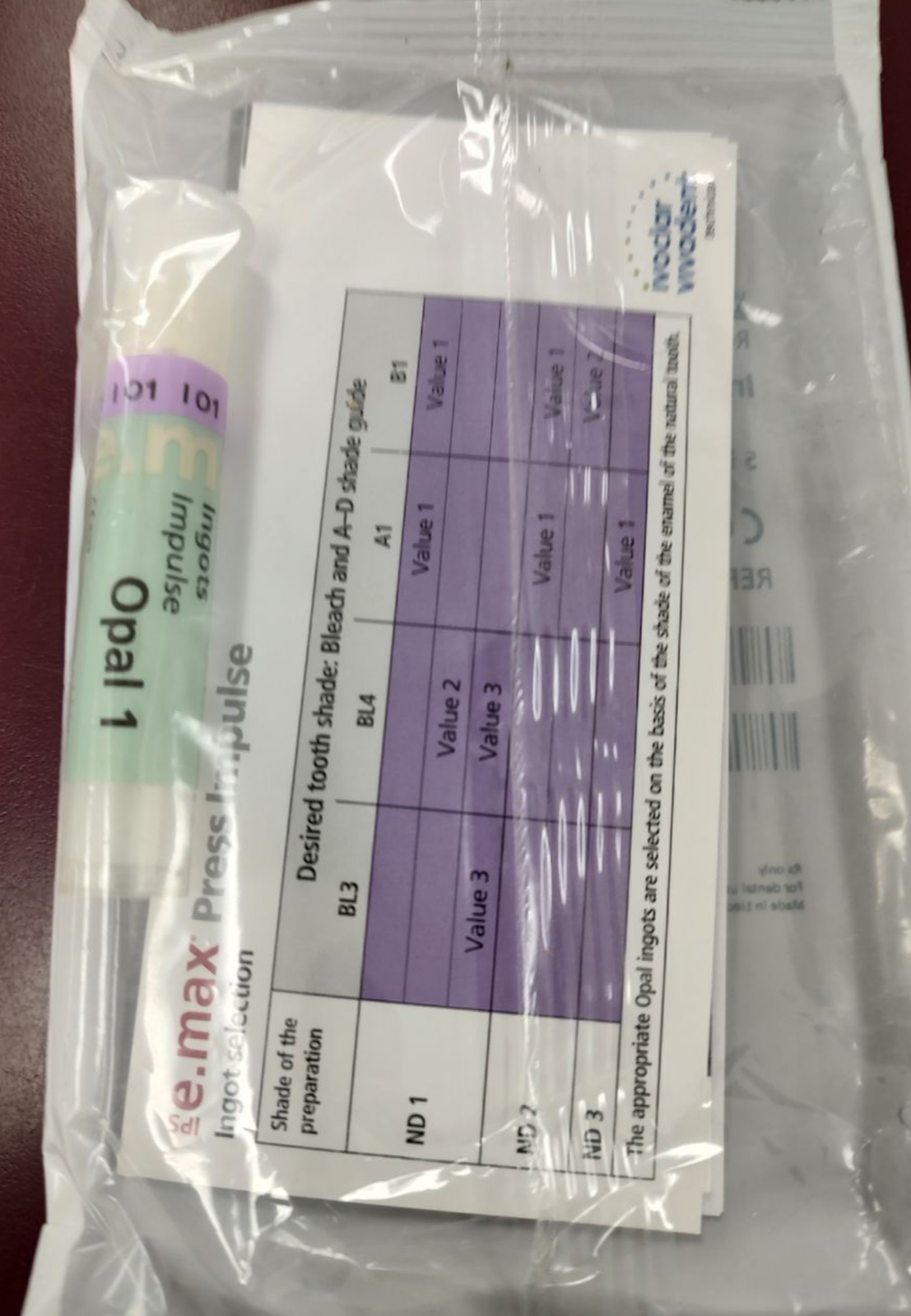 Ivoclar e.Max. press ingots shade Impulse 01 635560 | eBay