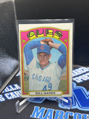 1972 Topps Baseball Bill Hands Card #335 Chicago Cubs EX/NM | eBay