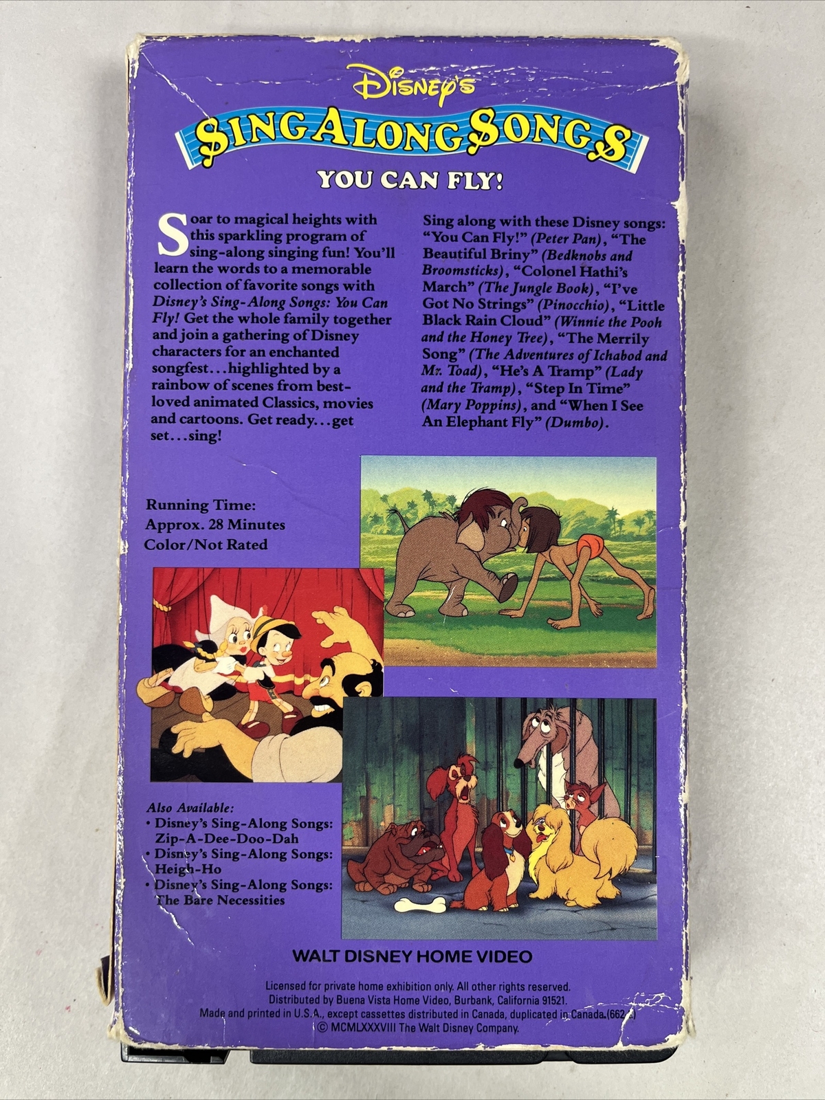 Disneys Sing Along Songs - Peter Pan: You Can Fly (VHS, 1993 ...