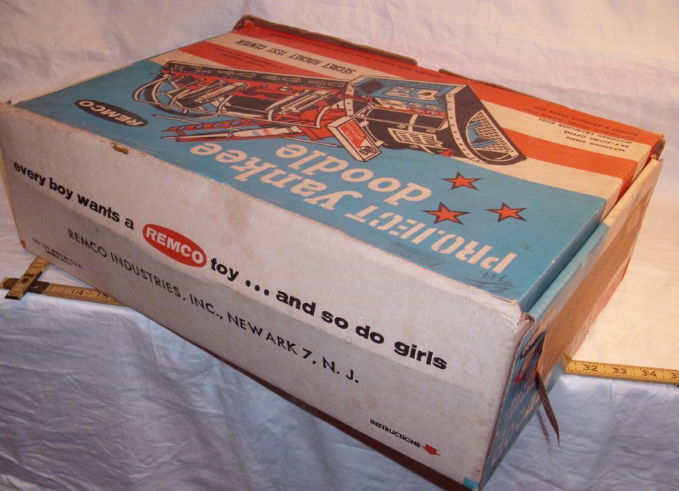 REMCO PROJECT YANKEE DOODLE SECRET ROCKET TEST CENTER PLAYSET 1960s BOX ...