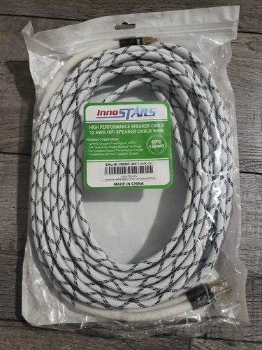 12 AWG Speaker Cable with Banana Plugs - 35 Ft, Bi-Wire Bi-Amp HiFi ...