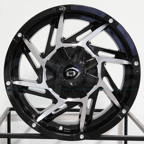 4-New 20" Vision 422 Prowler Wheels 20x9 6x5.5/6x139.7 12 Black ...