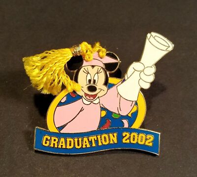 OLD LE Disney Pin Happy Graduation Minnie Mouse Graduation Cap Gown 3d ...