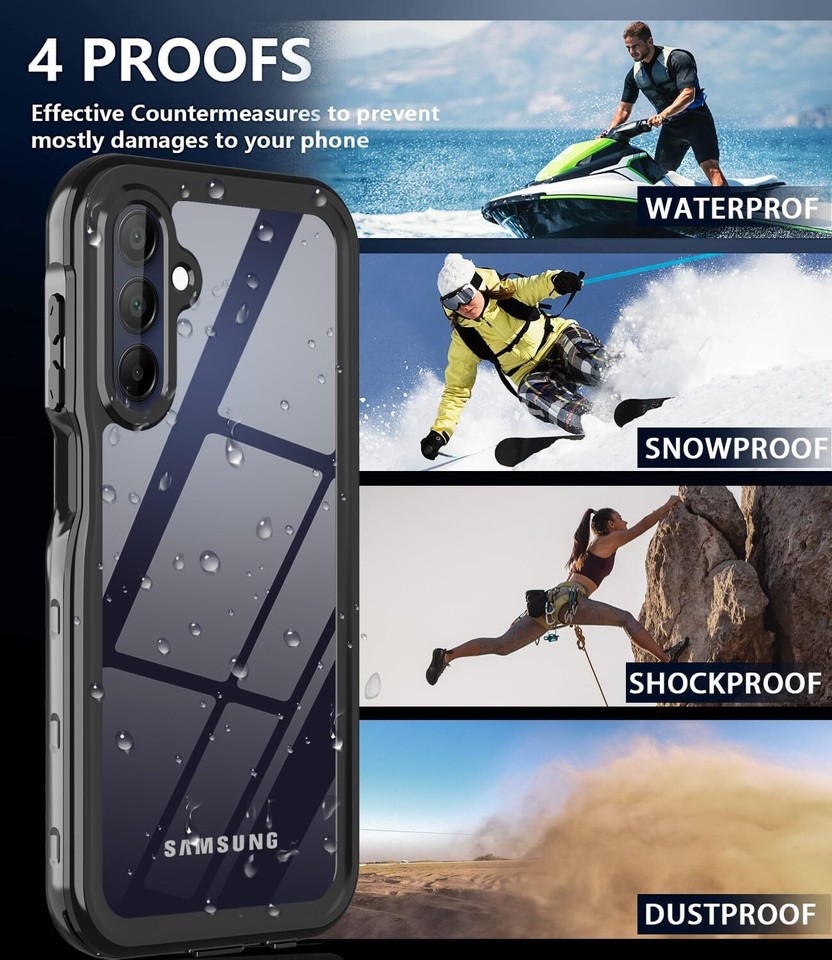 For Samsung Galaxy A15 5G Case Waterproof Shockproof Heavy Duty Rugged ...