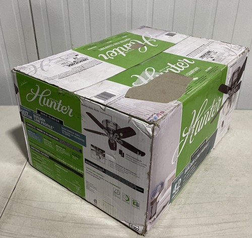 Hunter Builder Low Profile 42" Hugger Indoor Ceiling Fan - 5 - Nickel ...
