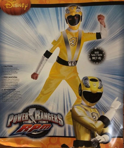 Power Ranger RPM Yellow Ranger Child Girl Costume | eBay