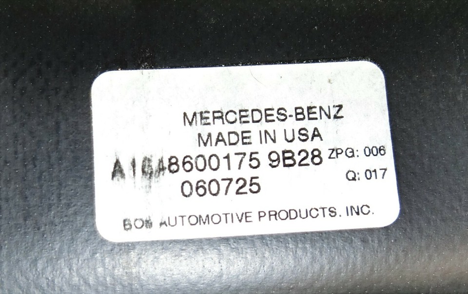 2006-11 MERCEDES BENZ GL GLK ML CLASS REAR BLACK TRUNK CARGO COVER OEM ...