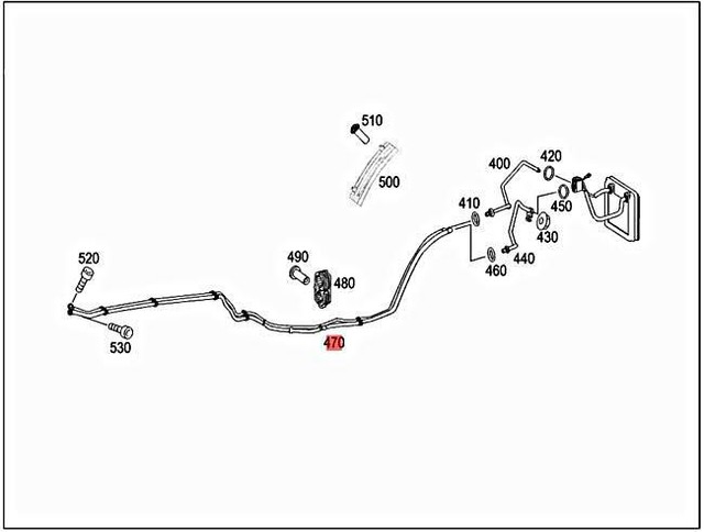 Genuine MERCEDES W164 X164 SUV Refrigerant Line 1648307215 | eBay