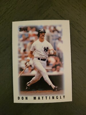 1986 Topps Major League Leaders Minis #28 Don Mattingly C19 | eBay