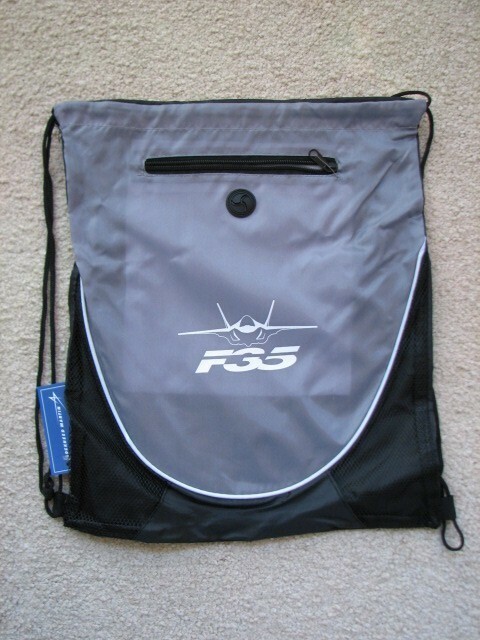 Lockheed Martin F-35 Drawstring Bag Sport Pack Backpack Fighter Stealth ...