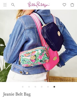 Lilly Pulitzer Perfect Poppy GWP BELT BAG Waist Fanny Pack Cross Body ...