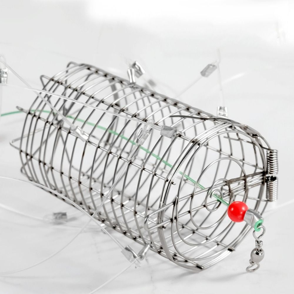 Stainless Steel Crab Trap 8 Rings Lure Trap Crab Lobster Shrimp ...