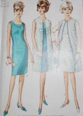 VTG Simplicity Original Pattern #6388 1966 Dress & Coat Sz 12 UNCUT | eBay