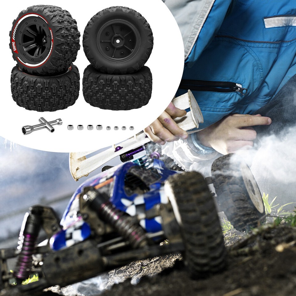 RC Tires Wheels Swamp Claw Mud Terrain Tires for 1/14 1/16 RC Car ...
