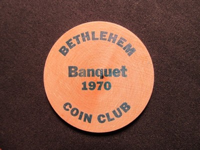 1970 Bethlehem, Pennsylvania Wooden Nickel Token - Bethlehem C.C ...