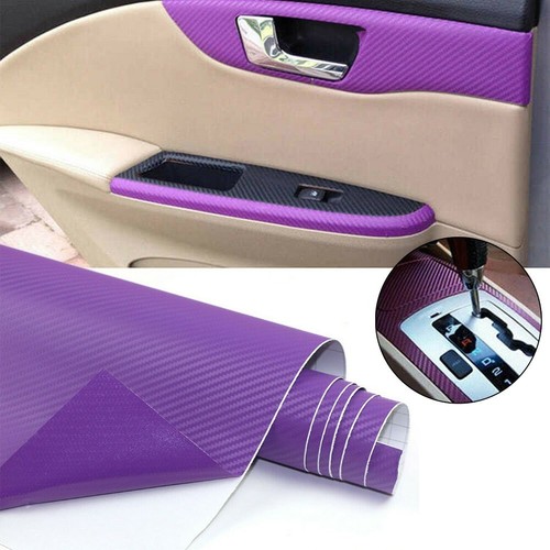 B Pillar Vinyl Wrap Sticker Box Car Carbon Fiber Dashboard Door Handles ...