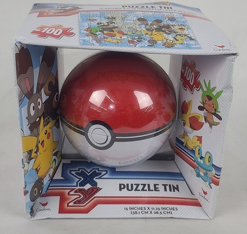 Pokémon XY Puzzle Tin With 100-Piece Puzzle & Poké Ball Design | eBay