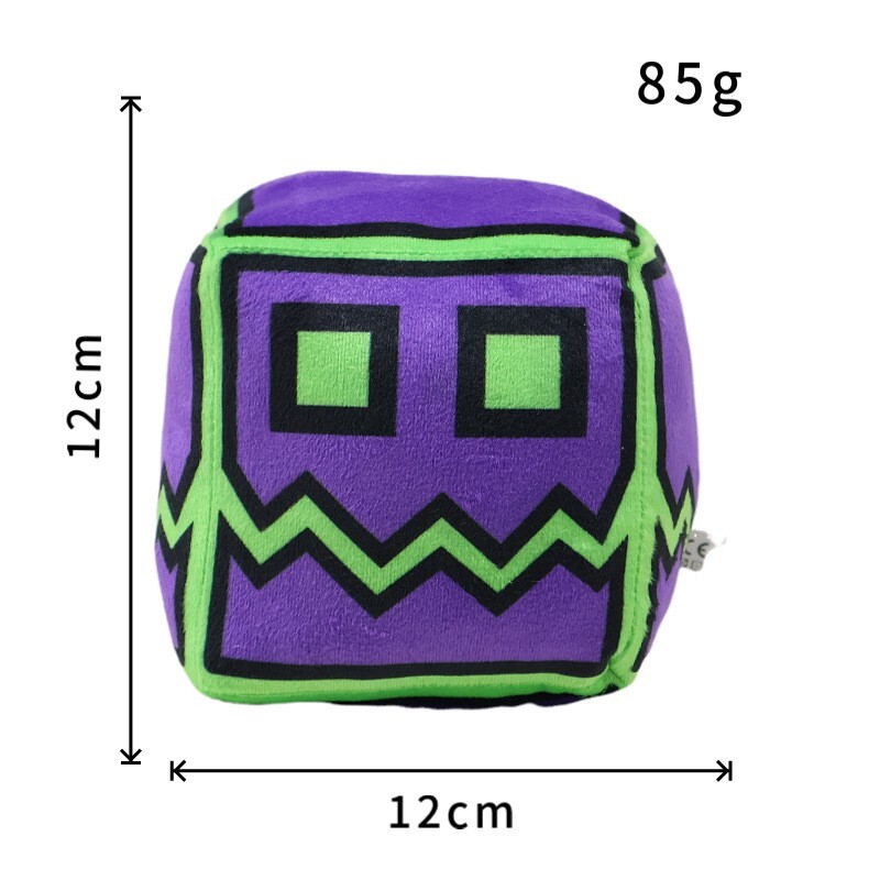 12cm The Geometry Dash Game Stuffed Doll Square Plush Toy Collections ...